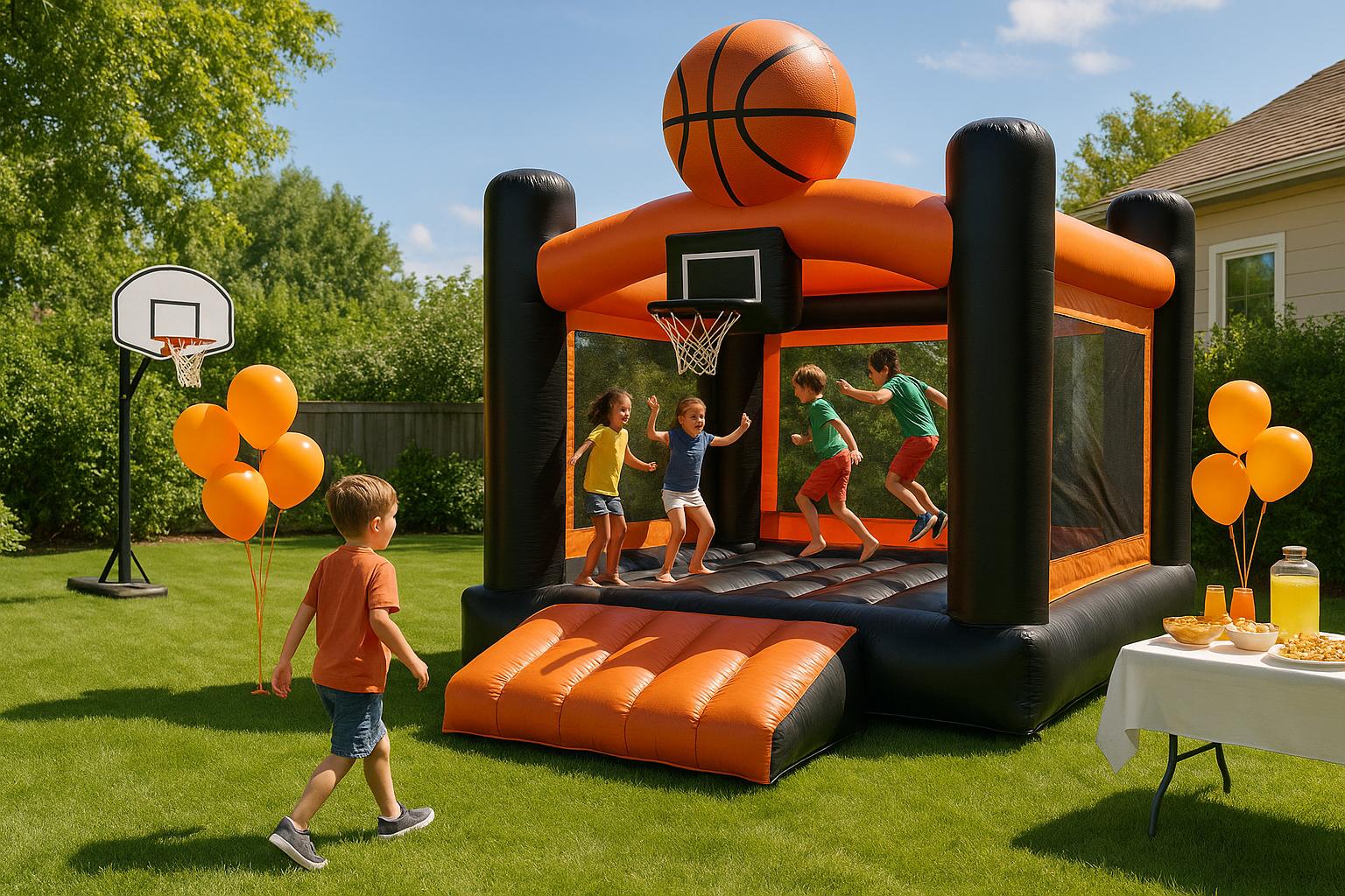 How to Plan a Basketball Bounce House Party | Bouncy Rentals