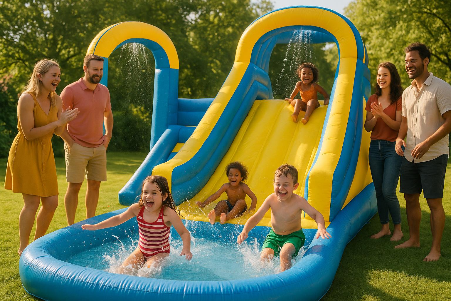 Best Water Slides for Summer Parties in Charleston | Bouncy Rentals