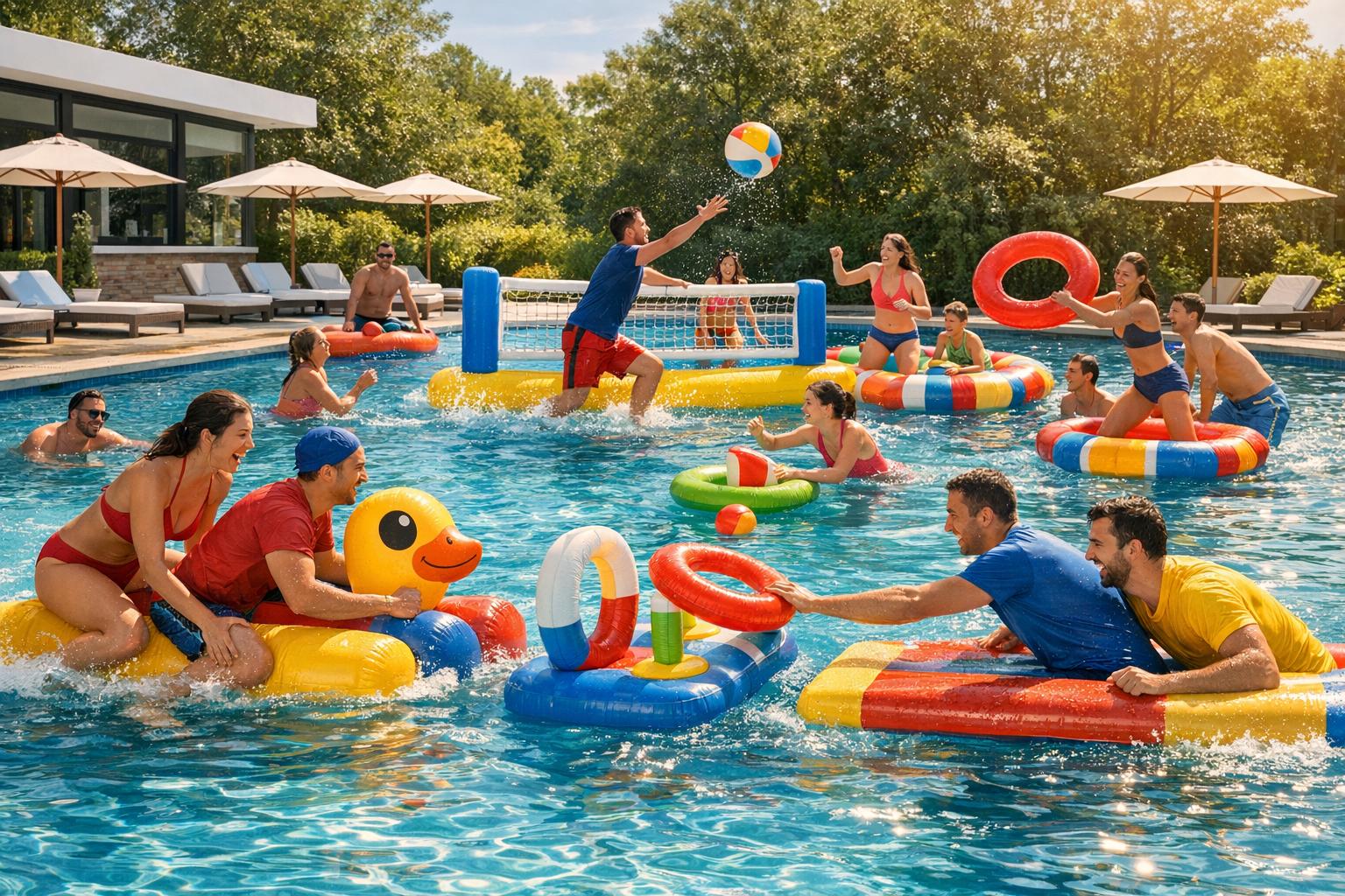 Interactive Pool Games for Large Groups | Bouncy Rentals