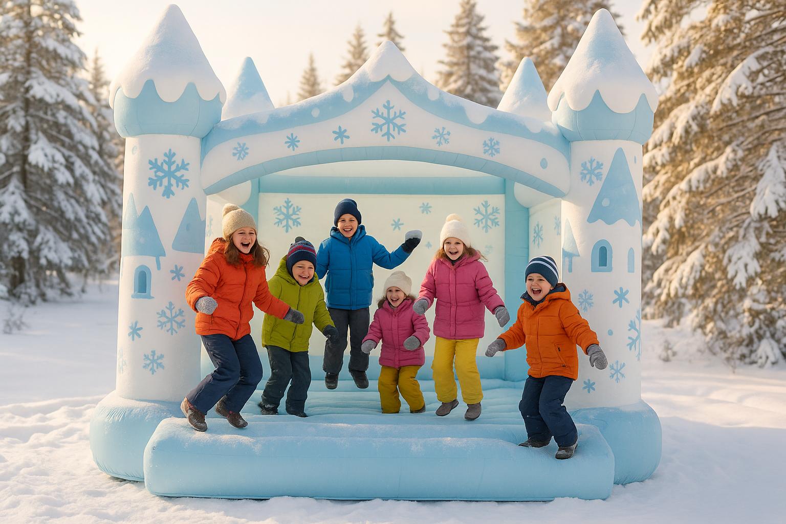 Snow-Themed Bounce Houses for Winter Parties | Bouncy Rentals